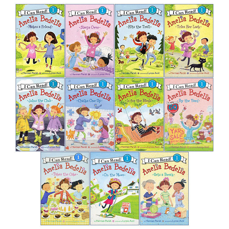 阿米莉亚系列11册英文原版绘本 Amelia Bedelia I Can Read一阶段图画故事书糊涂女佣英文版儿童绘本进口英语书籍_虎窝淘