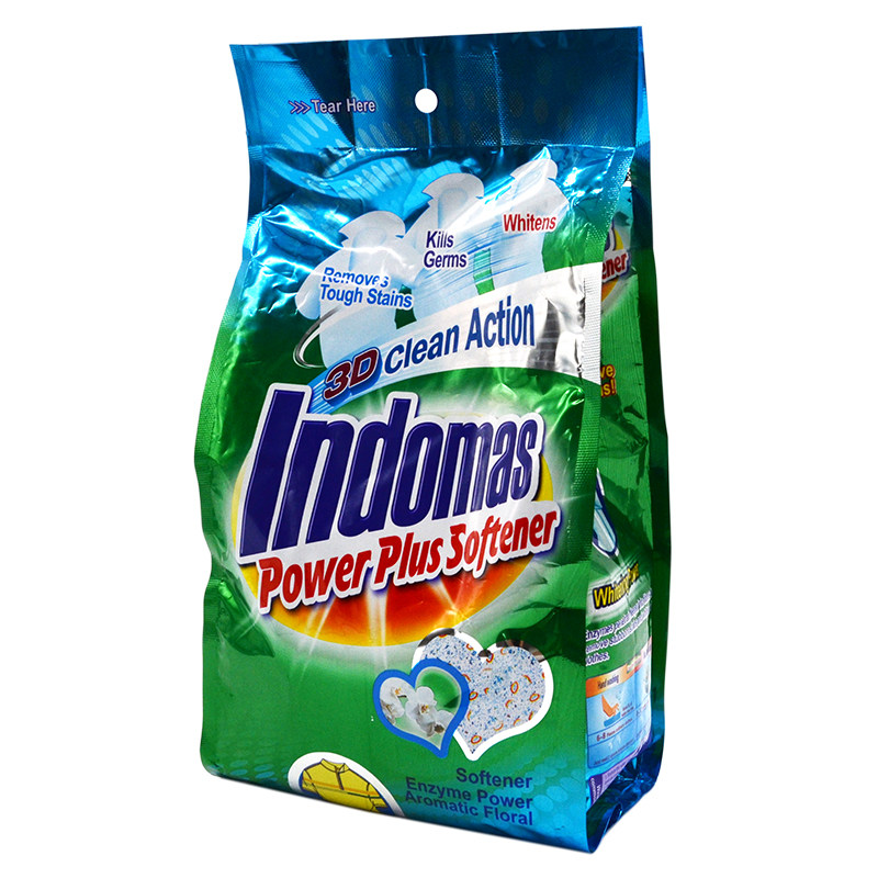 印尼原装进口泡飘乐INDOMAS洗衣粉柔顺馨香孕幼儿童880克共5袋_虎窝淘