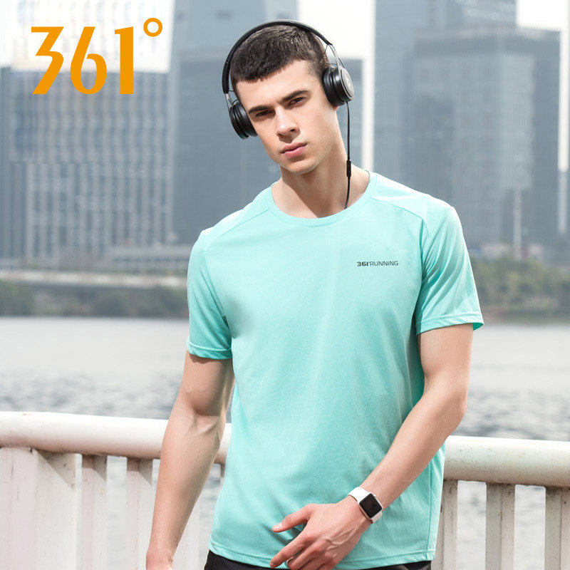 361运动速干t恤短袖男夏季361度官方半袖宽松旗舰店圆领跑步上衣_虎窝淘