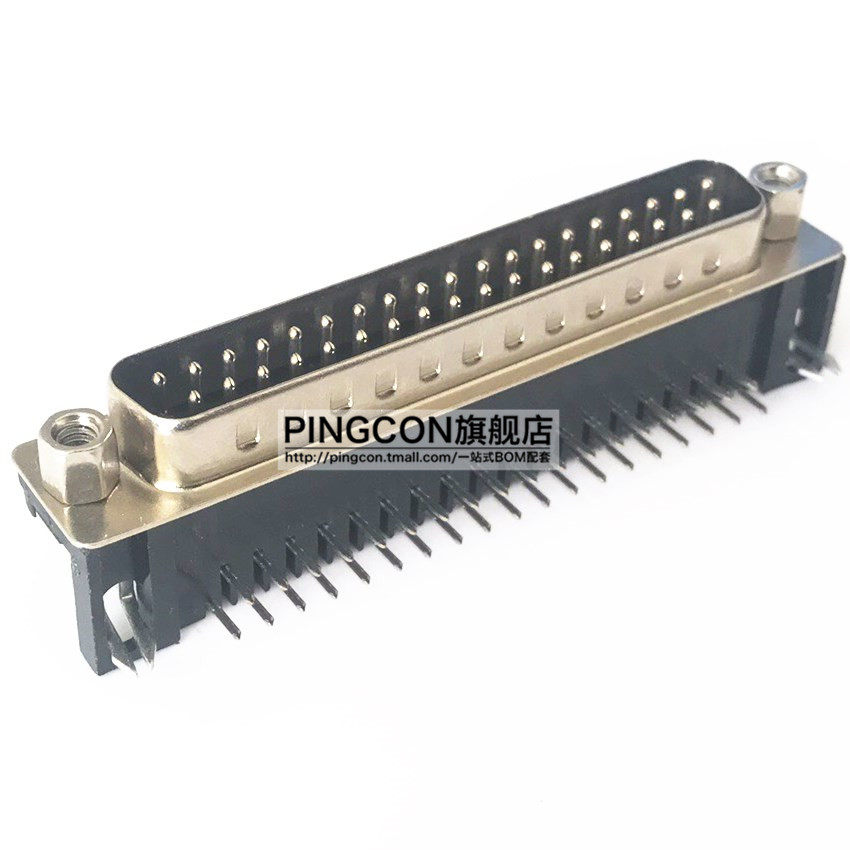 DR9 15 25 37公母头90度弯脚焊板式针芯RS232串口COM DB9 15 25_虎窝淘