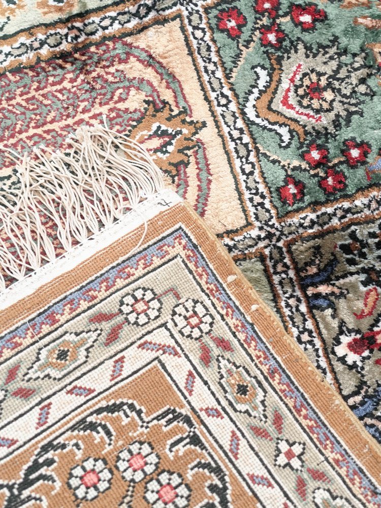 莱龙手工打结真丝地印度地毯克什米尔地毯地毯波斯地毯手工地毯_虎窝淘