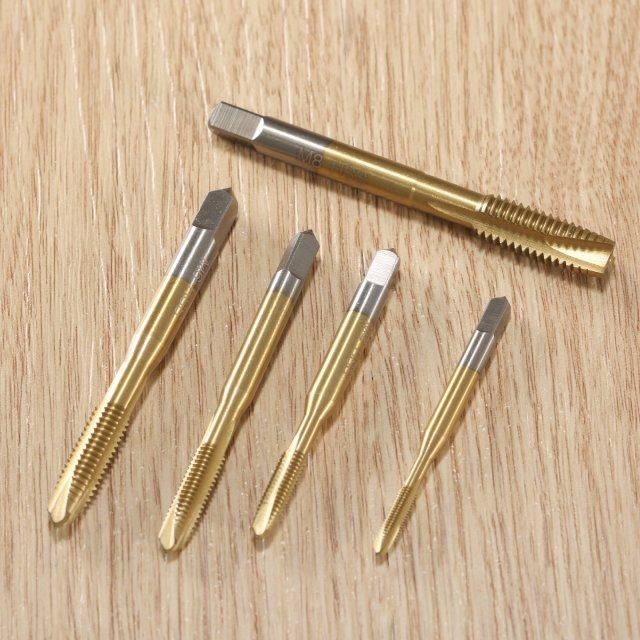 5Pcs M3-M8 Hand Tap HSS Spiral Point Tap Straight Flute Thre_虎窝淘