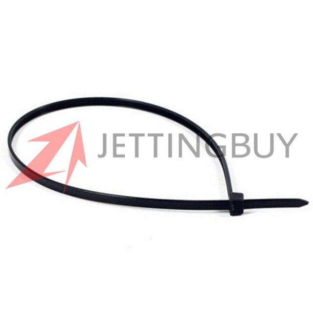 100pcs 10cm Nylon Plastic Zip Trim Wrap Cable Loop Ties Wire_虎窝淘