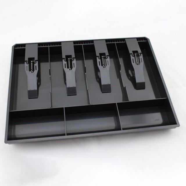 4 Bill 3 Coin Slots Cash Register Drawer Insert Tray Classif_虎窝淘