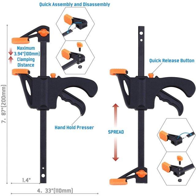 90-Degree Angle Clamp, For Woodworking Clamps, Bench Clamps_虎窝淘