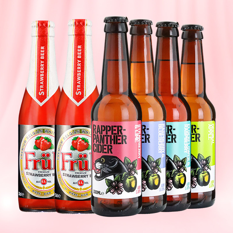 Fruli芙力啤酒精酿果味嘻哈豹西打酒草莓酒_虎窝淘
