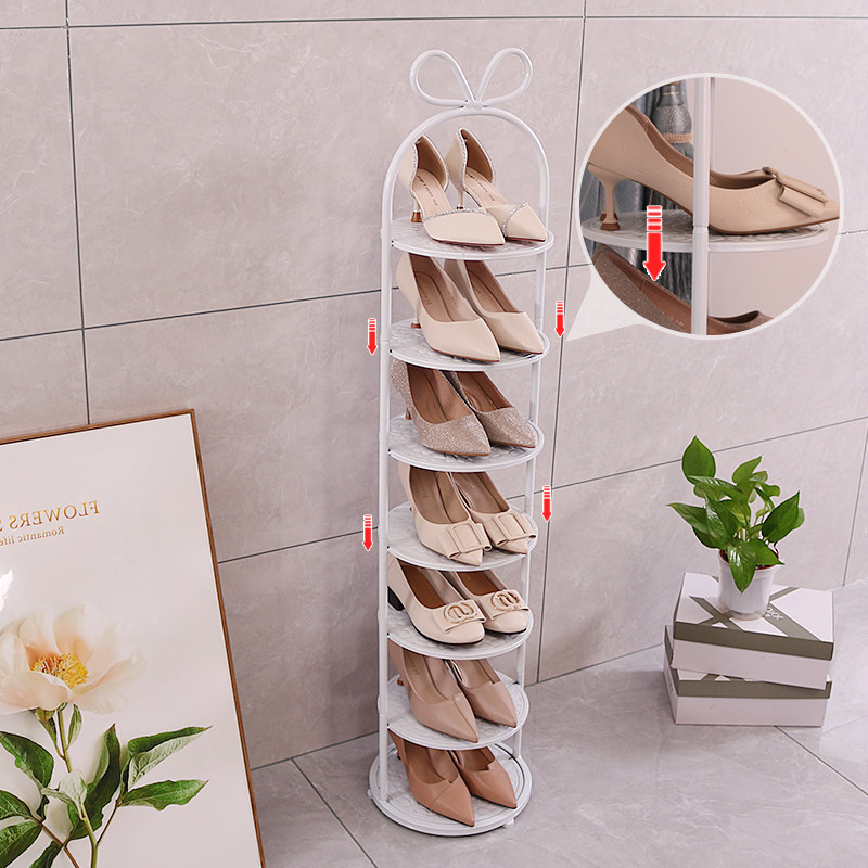 鞋架简易门口家用小窄多层省空间新款2021爆款室内好看防尘小鞋架_虎窝淘