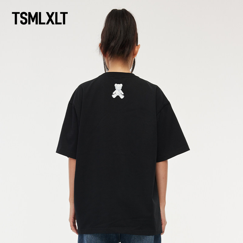 TSMLXLT【23秋季新品】TT Bear系列潮牌时尚宽松舒适情侣短袖T恤_虎窝淘
