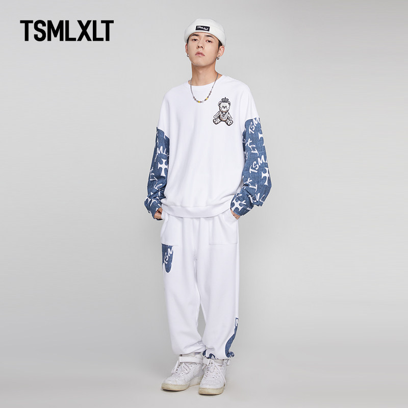 TSMLXLT TT Bear系列潮牌时尚百搭男女同款圆领卫衣_虎窝淘