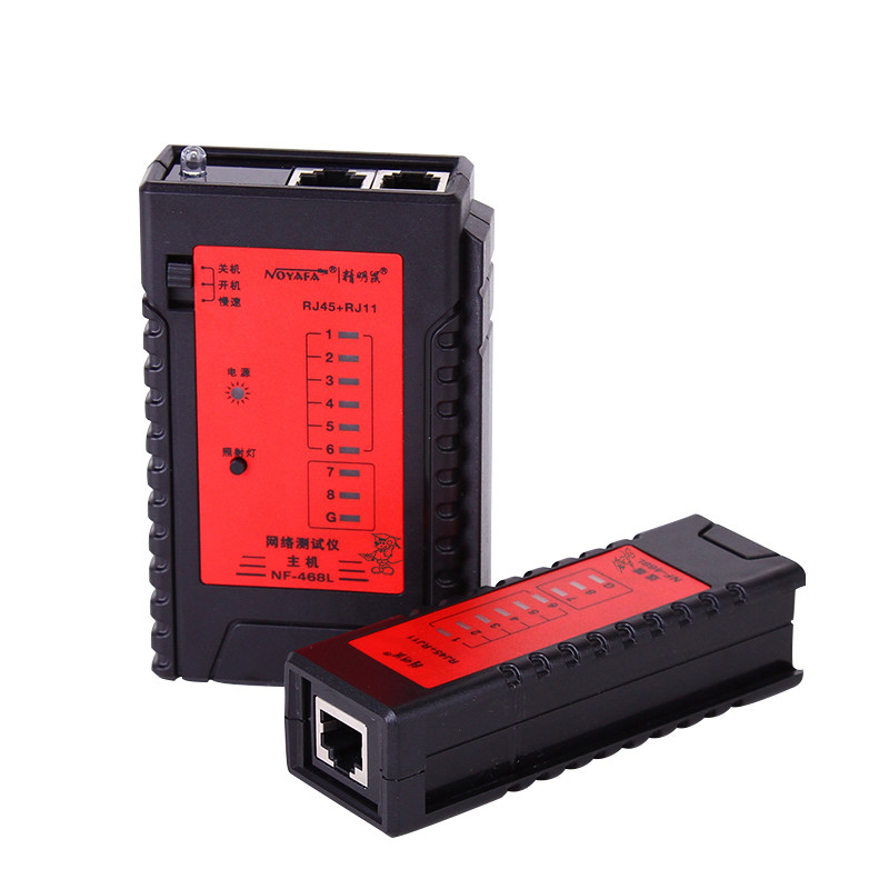 精明鼠NF-468BL测线仪网络测试仪多功能网线通断检测器连接POE_虎窝淘