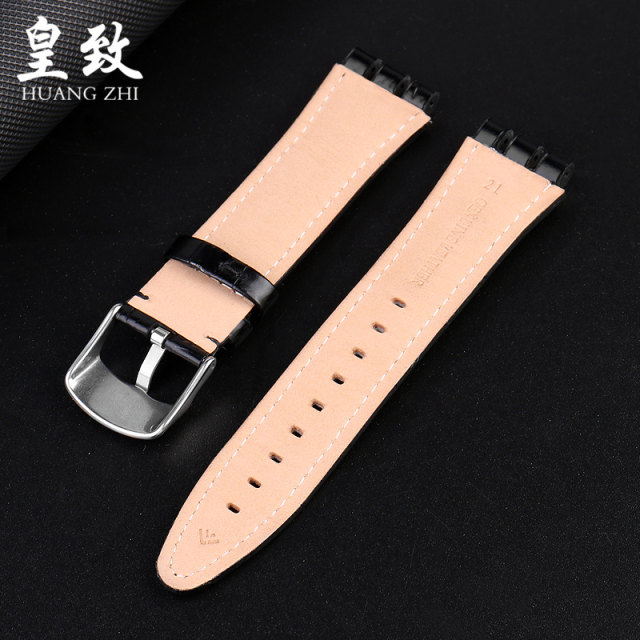 Commercial cowhide watches that adapt to SWATCH Swa Kiki YVS435 YVS451 ...