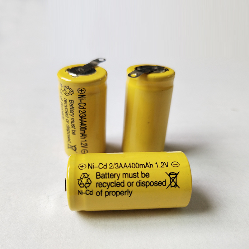 5号镍镉三分之二2/3AA 1.2v 2.4v 400剃须刀充电电池遥控玩具电池_虎窝淘
