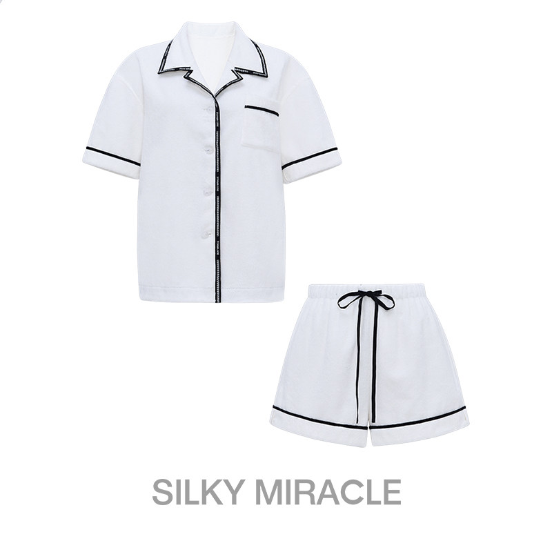 SILKY MIRACLE毛巾睡衣套装CRUISE度假纯棉家居服新款女士_虎窝淘