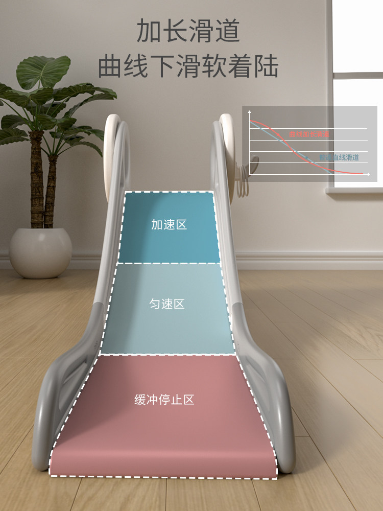 inhe滑梯儿童室内家用小型幼儿园宝宝爬梯多功能折叠滑滑梯_虎窝淘