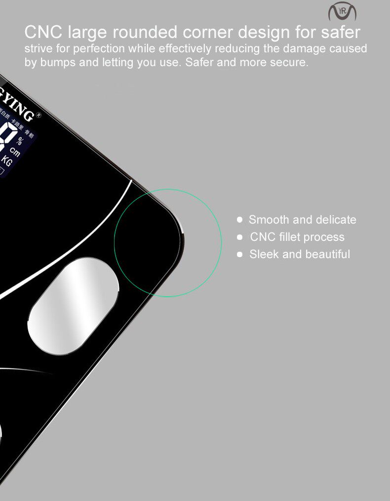 Electronic Smart Weighing Scales Bathroom Body Fat display_虎窝淘
