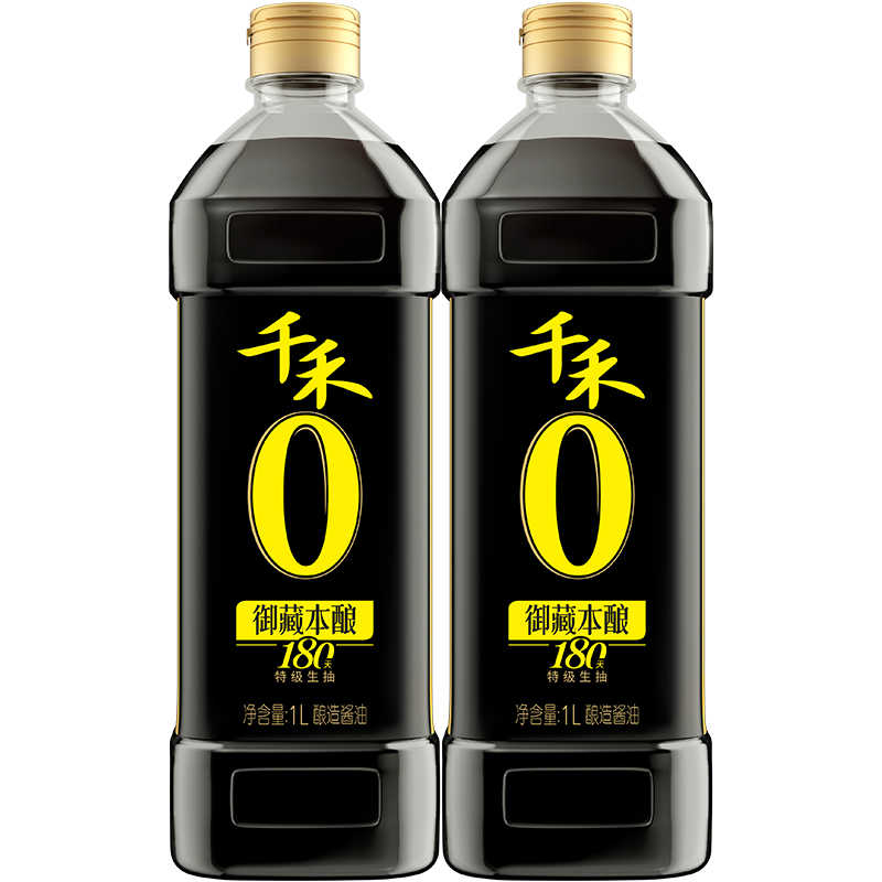 千禾零添加酱油御藏本酿180天1L酿造特级生抽家用不含味精无碘_虎窝淘