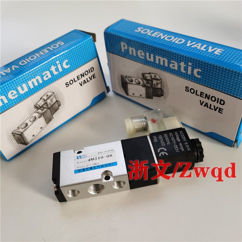 电磁阀4M210-08板式贴面按装换向阀4M21008A/B_虎窝淘