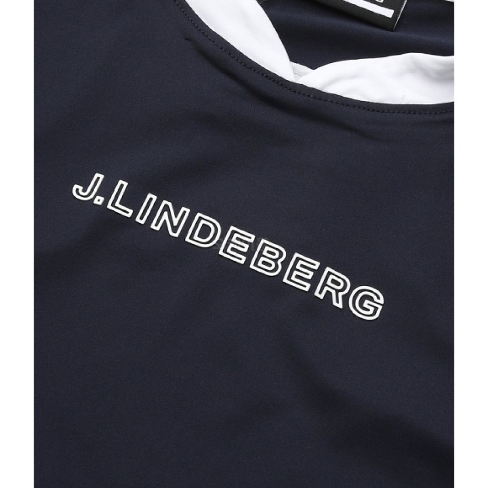 韩国直邮J.Lindeberg金林德伯格T恤海军蓝假两件打底衫AWJT08019_虎窝淘