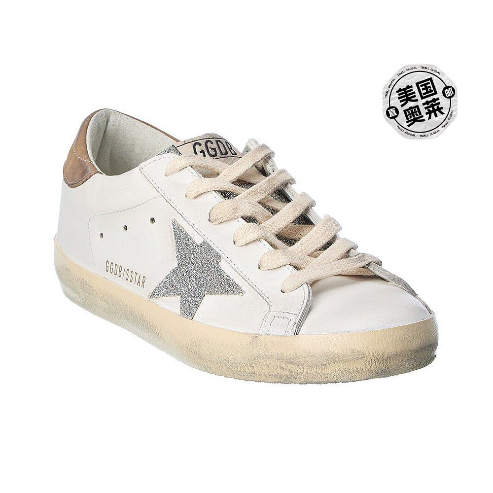 Golden Goose Superstar Crystal Sneaker- white【美国奥莱】_虎窝淘