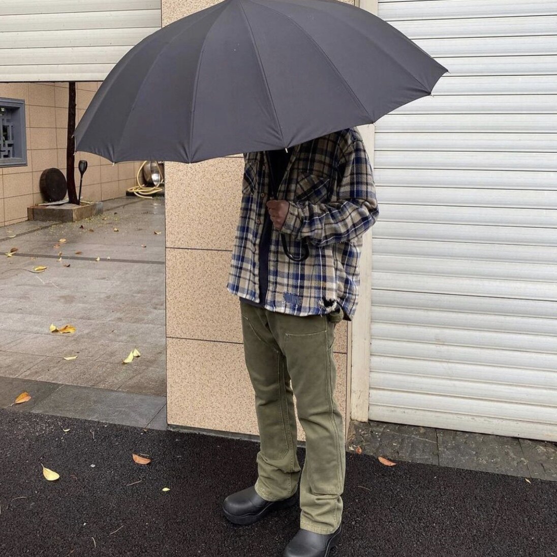 VUJADE 004 KENIJIMA vibe风微喇水洗直筒做旧工装裤宽松休闲长裤_虎窝淘