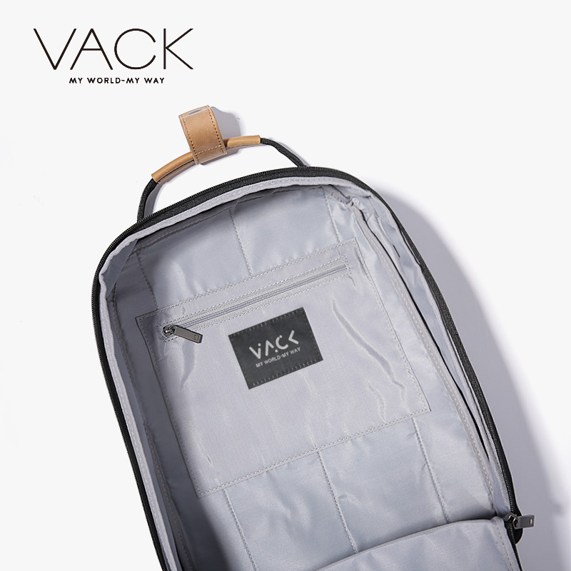 VACK书包女大学生校园风印花防水轻量13.3双肩背包女14寸电脑包_虎窝淘