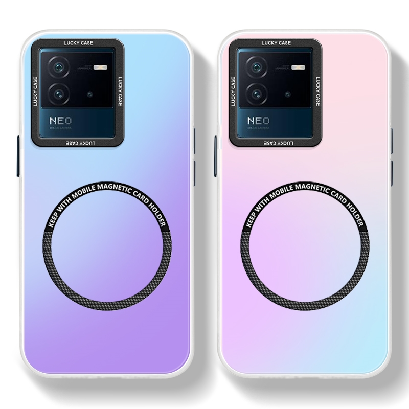 适用iqooneo6手机壳潮牌镭射neo6se磁吸iQOONeo5全包防摔neo5s网红男女款vivo爱酷Neo5se保护套创意个性新款_虎窝淘