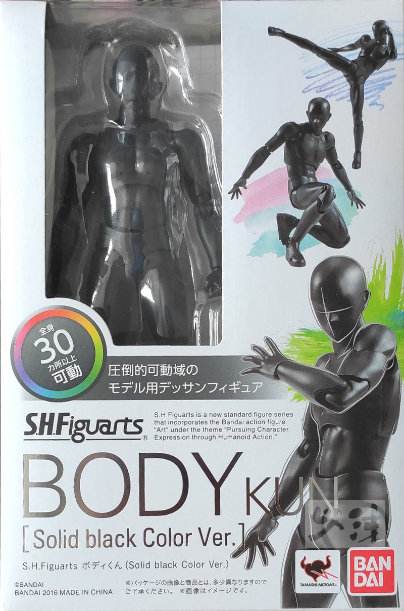 万代 SHF黑色男素体 BODY KUN普通版美术绘画参考可动手办_虎窝淘