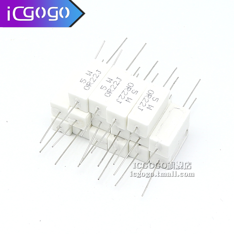 5/10/20W水泥电阻 5% 5.1R/5.6R/6.2R/6.8R/7.5R/8R/10R/12R欧_虎窝淘