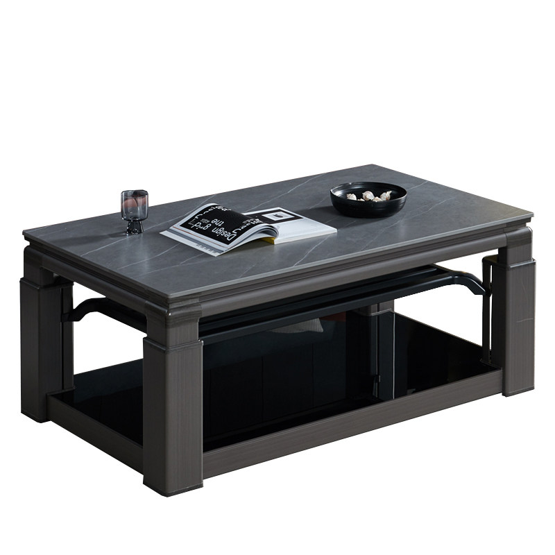 贵焱岩板取暖桌电暖桌升降取暖茶几烤火桌子暖炉湖南款上下发热_虎窝淘