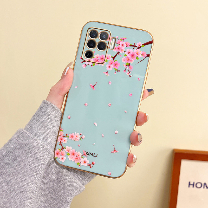 海外版OPPOReno5F手机壳OPPO Reno5Lite手机套CPH2217外壳CPH2205电镀硅胶软0pp0rene5f全包防摔 ...