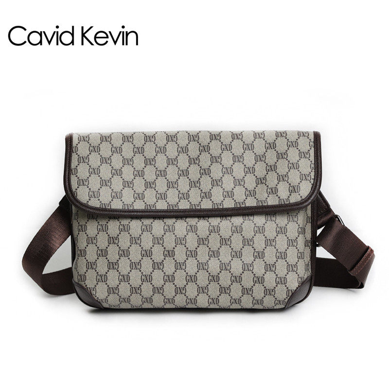 Cavid Kevin街头潮流男士胸包休闲韩版简约单肩包斜挎包手机背包_虎窝淘
