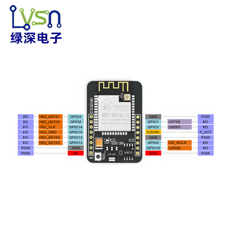 绿深 WiFi+蓝牙模块 ESP32串口转WiFi/摄像头/ESP32-CAM开发板_虎窝淘