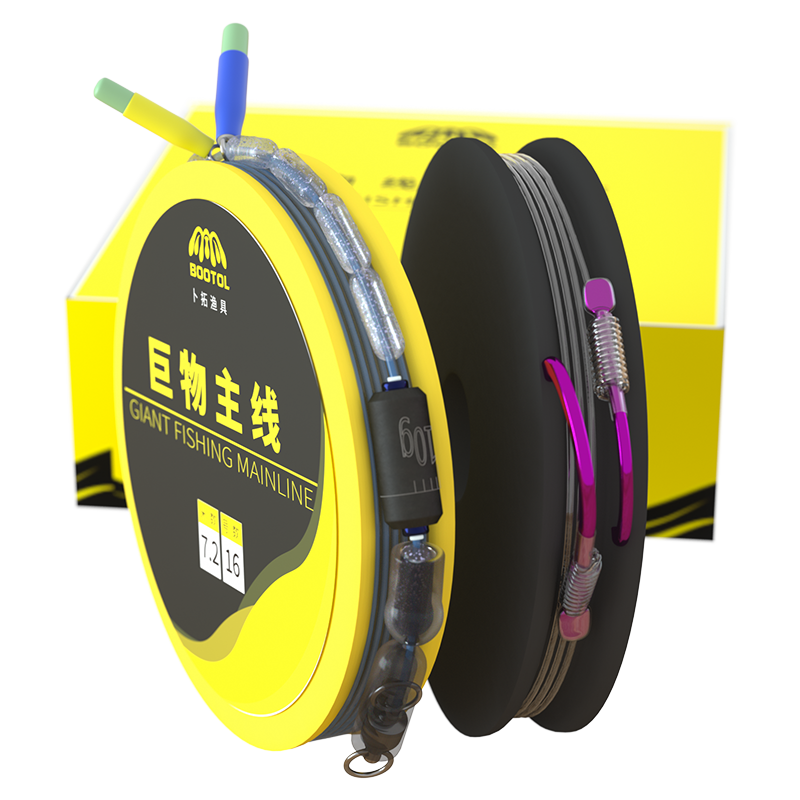 BOOTOL大物线组巨物成品套装主线青鱼草鱼加固绑好鱼钩钓大鱼鱼线_虎窝淘