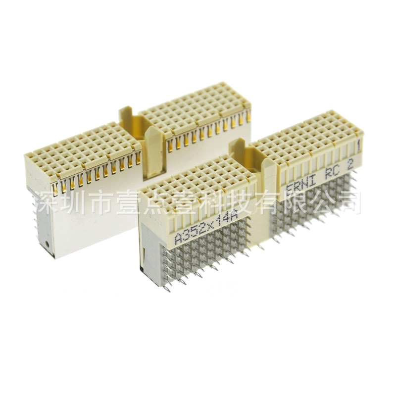 ERNI恩尼354142背板CPCI连接器5*22针110pin弯母A型2.0mm带屏蔽_虎窝淘