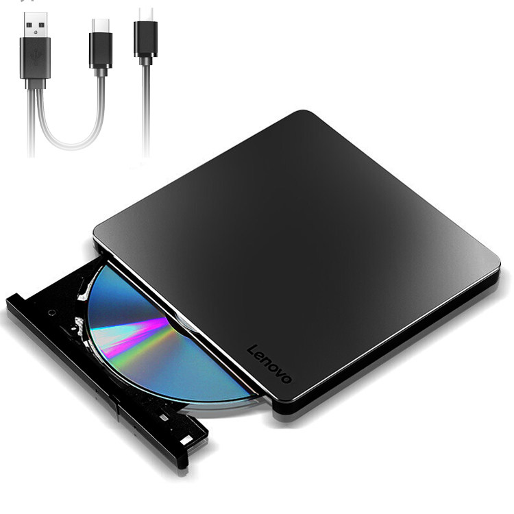 联想原装DB85外置光驱dvd刻录机Typec双接口USB高速读取CD机移动光盘光碟笔记本台式一体机通用TYPE-C光驱盒_虎窝淘