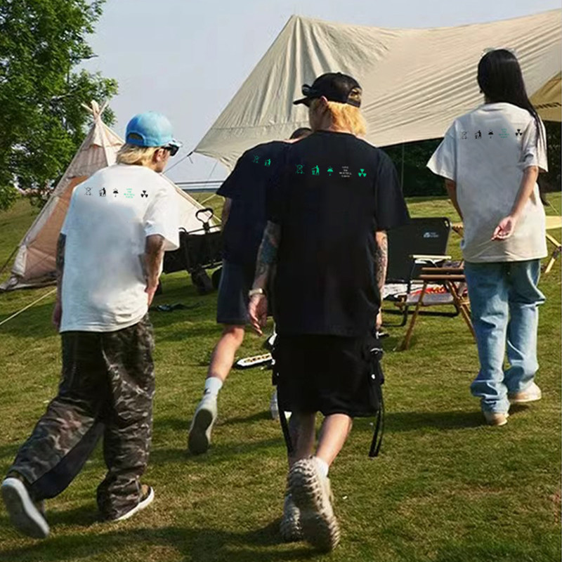 STA官方短袖情侣美式高街潮T恤