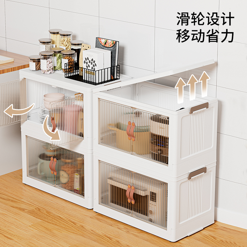 飘窗收纳柜简约储物柜窗台小书柜书架家用多层白色收纳箱置物柜_虎窝淘