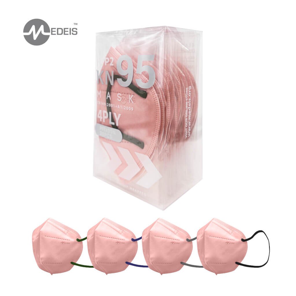 香港Medeis港版KN95透气成人一次性口罩立体彩色透气防护明星同款_虎窝淘