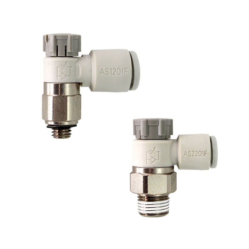 SMC型气缸调速阀AS1201F-M5-04A气动节流阀AS2201F-01-06控制接头_虎窝淘