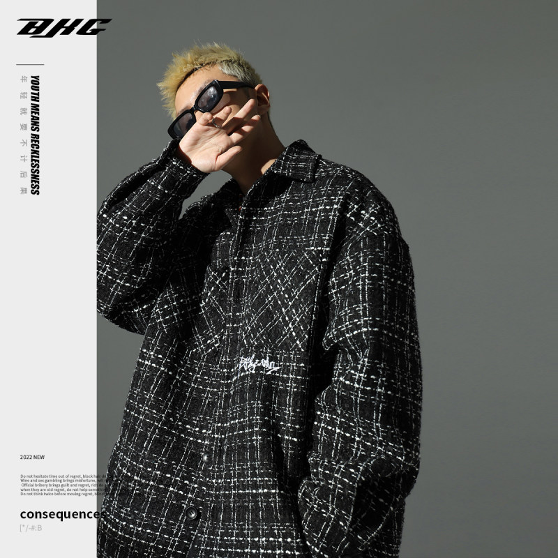 [Bjhg不计后果春季小香风感衬衫夹克]-夹克好货推荐-轻舟网