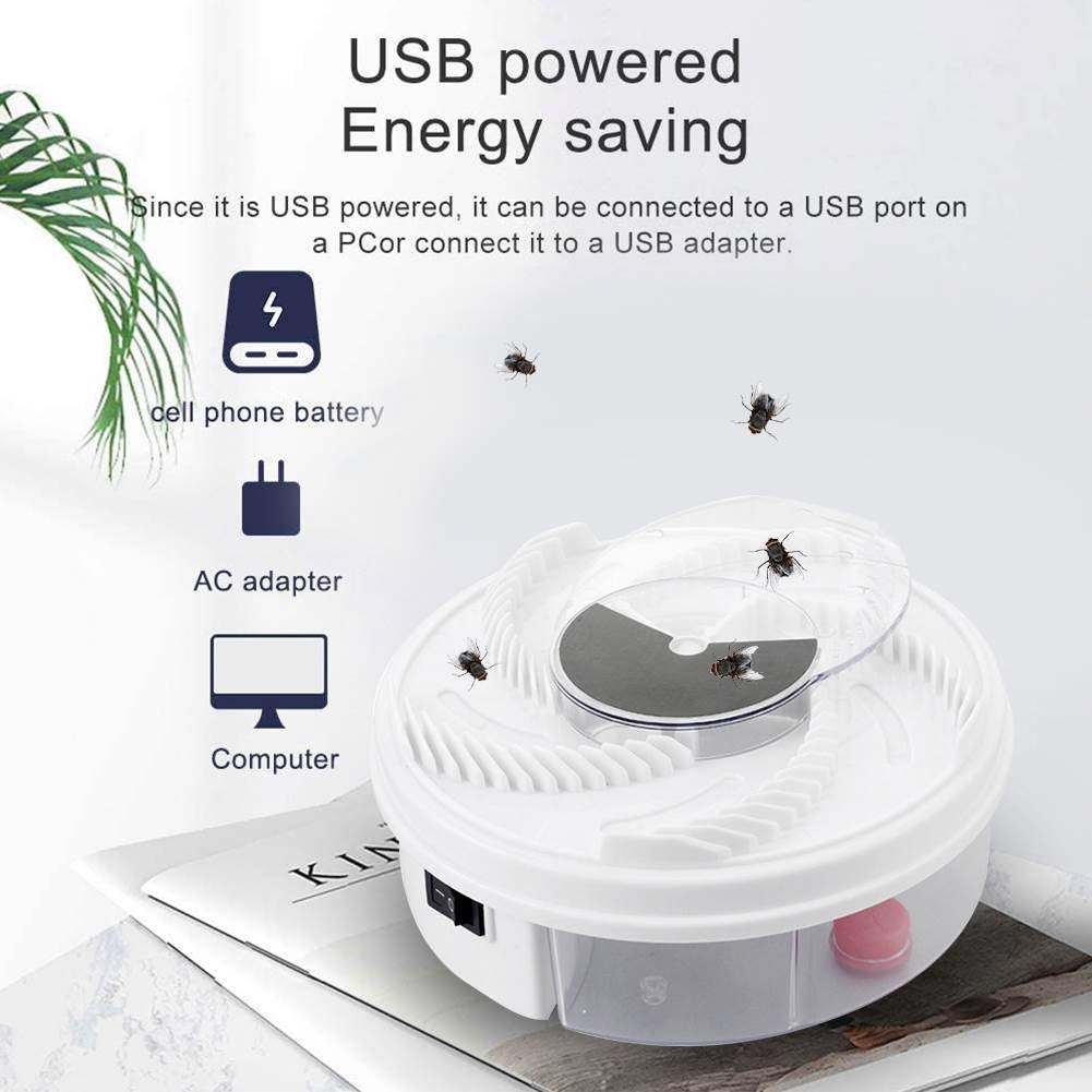 USB Electric Fly Trap Anti Fly Automatic Flycatcher Insect P_虎窝淘
