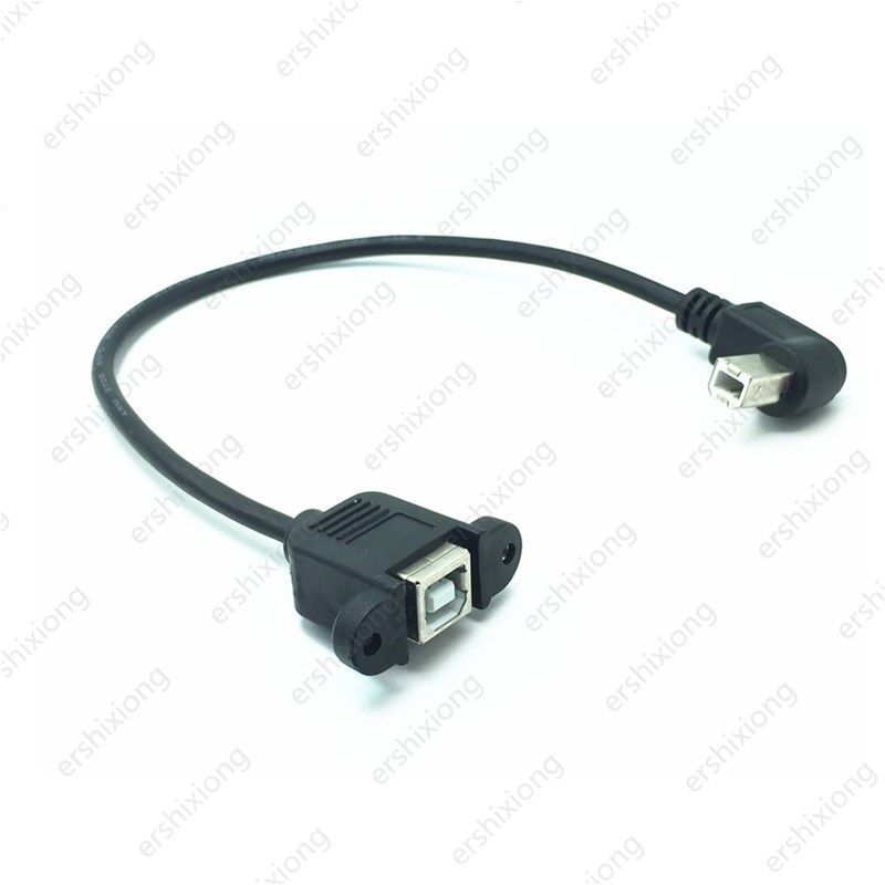 1PCS Right Angle USB Type B male to USB B female Printer Pa_虎窝淘