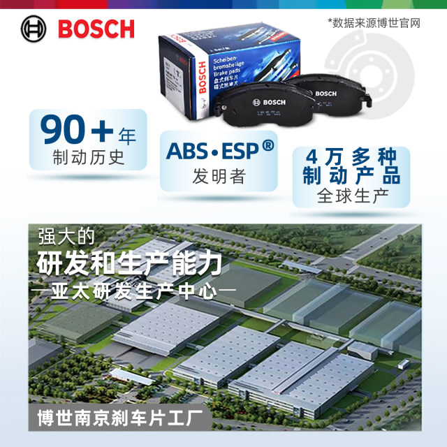 Bosch front and rear brake pads MG6 MG6 New Energy HS New Energy MG57 ...