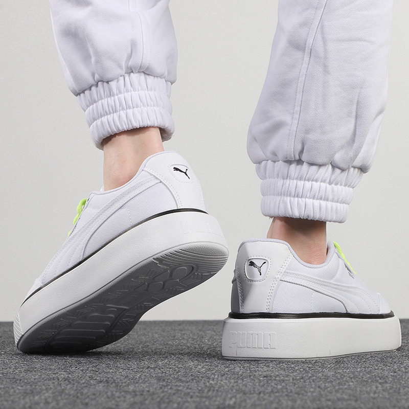 彪马官网女鞋2022夏季新款厚底板鞋小白鞋运动休闲鞋375058-01_虎窝淘