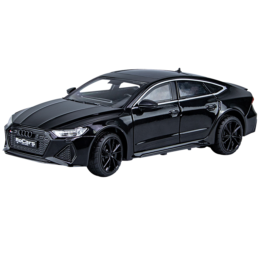 1/24奥迪RS7跑车合金仿真车模型男孩儿童玩具车声光回力摆件礼物_虎窝淘