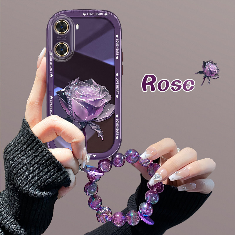 适用于华为畅享60手机壳新女款MGA-AL40创意晶莹玫瑰HUAWEI全包硅胶软壳60X不会撞壳的STG-AL00防摔ins保护套_虎窝淘