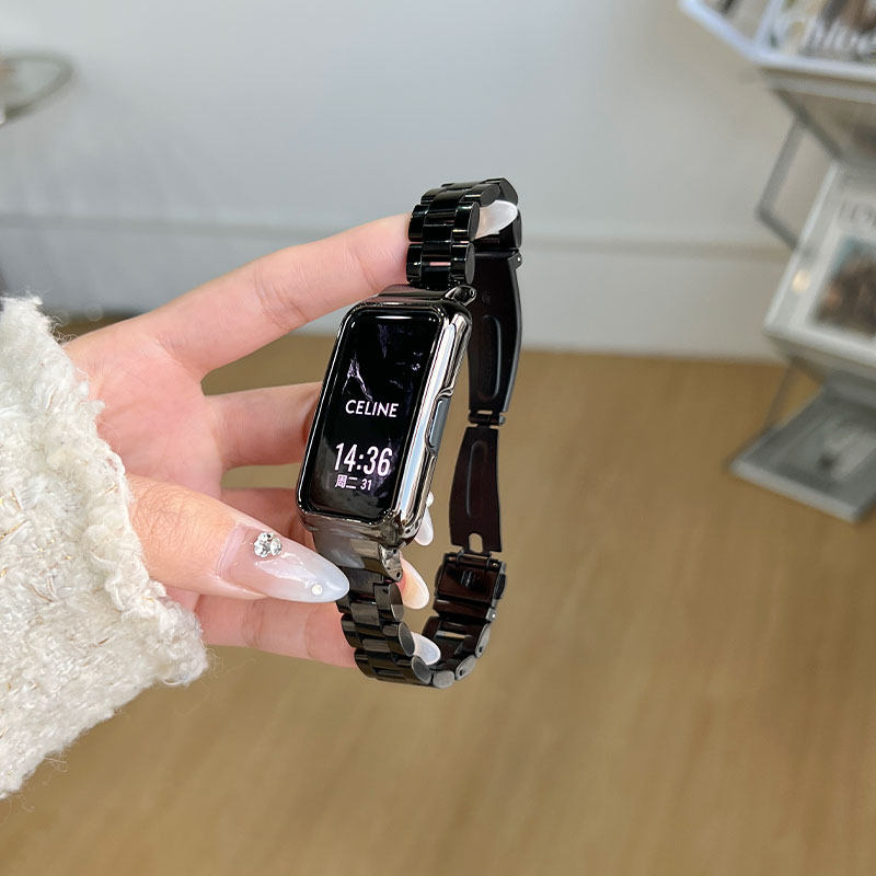 适用Keep手环B3腕带B4表带金属手链三珠智能手环表带运动手表3代手表带替换表带健身_虎窝淘