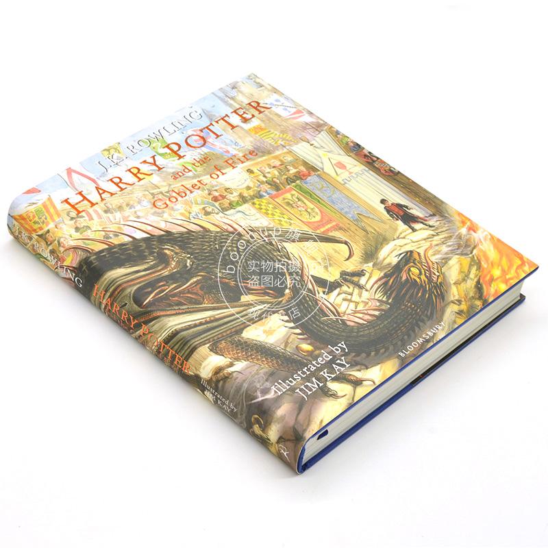 现货哈利波特与火焰杯英文原版哈4精装全彩插画版 Harry Potter and the Goblet of Fire Illustrated ...