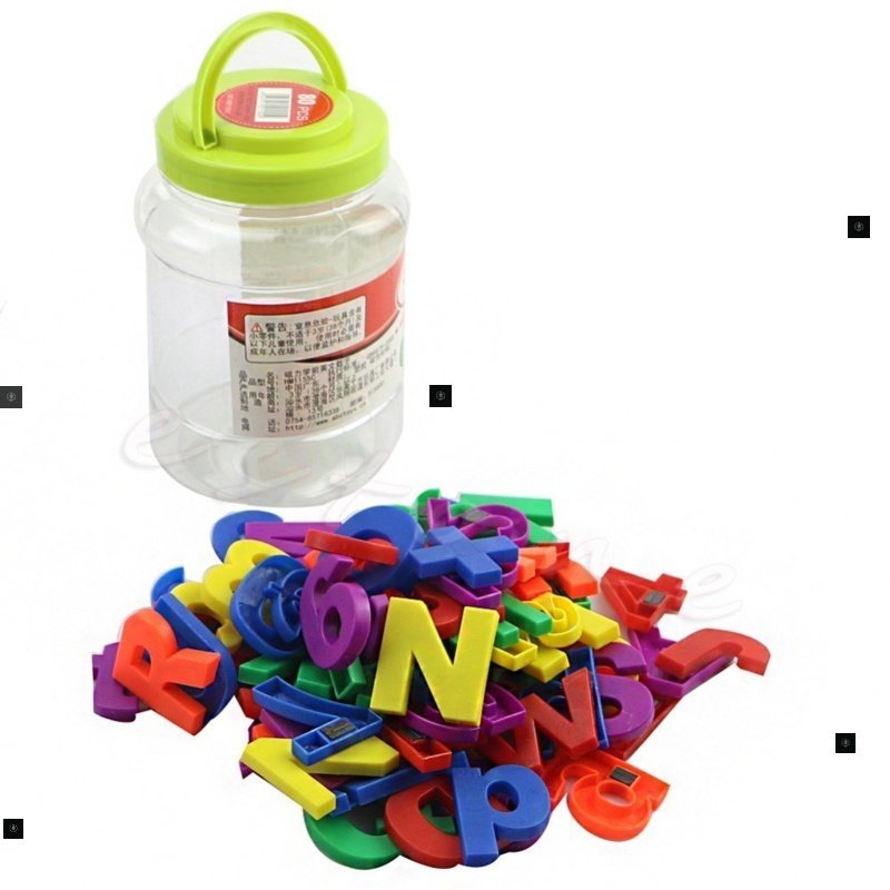 80pcs/fridge magnet letters education alphabet numbers baby_虎窝淘