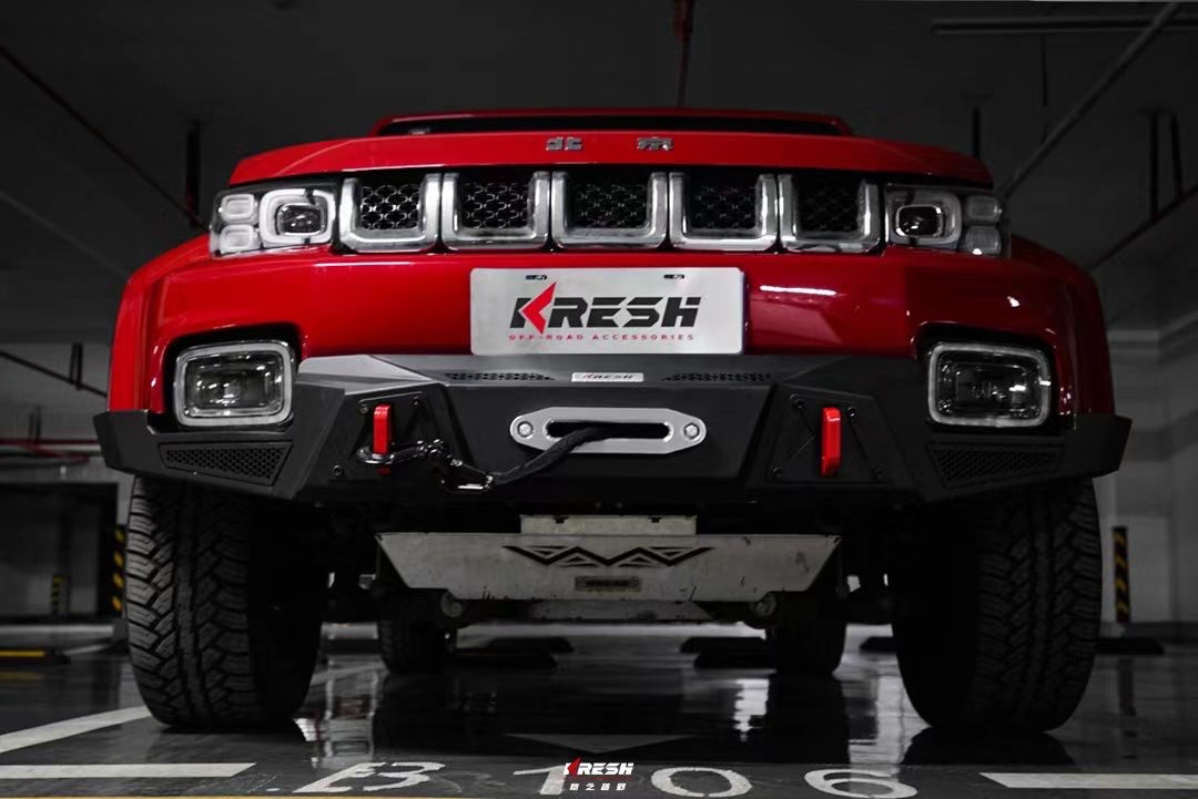 18-21款北京BJ40PLUS改装酷野前后杠BJ40刀锋英雄保险杠改装套装_虎窝淘